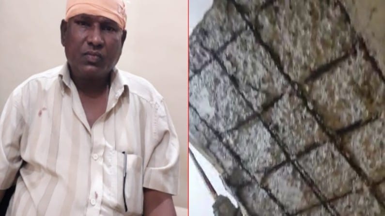 झोपेत असतानाच इमारतीचा स्लॅब डोक्यावर पडला, तरुणाला 22 टाके; नेरुळमध्ये ...