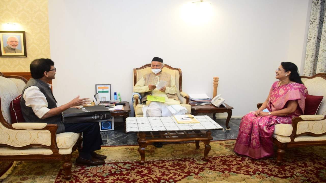 संजय राऊतांच्या घरी सनई-चौघडे, मुलगी पूर्वशीच्या लग्नाचं राज्यपाल ...