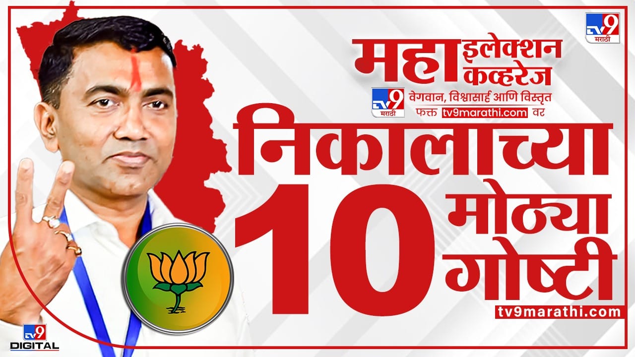 Goa Election Result 2022 Live : पुढची 5 वर्षे गोव्याच्या समृध्दीची ...