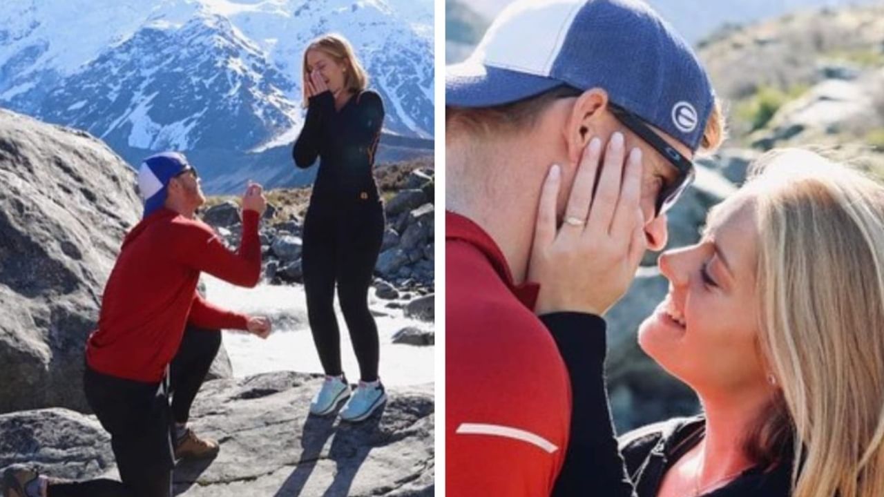 बर्फीली वादियों में प्यार का इजहार, न्यूझीलंडच्या क्रिकेटरचा हटके ...