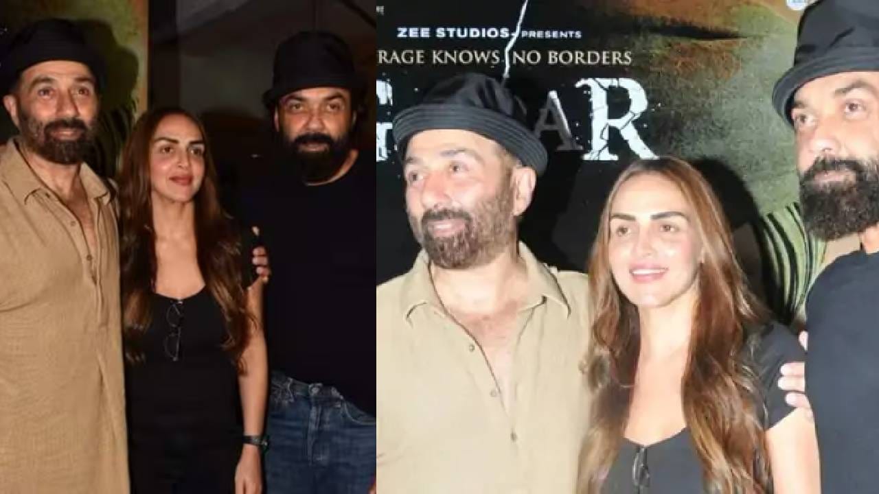 Video | पहिल्यांदाच कॅमेऱ्यासमोर सनी आणि बॉबी यांच्यासोबत दिसली ईशा ...