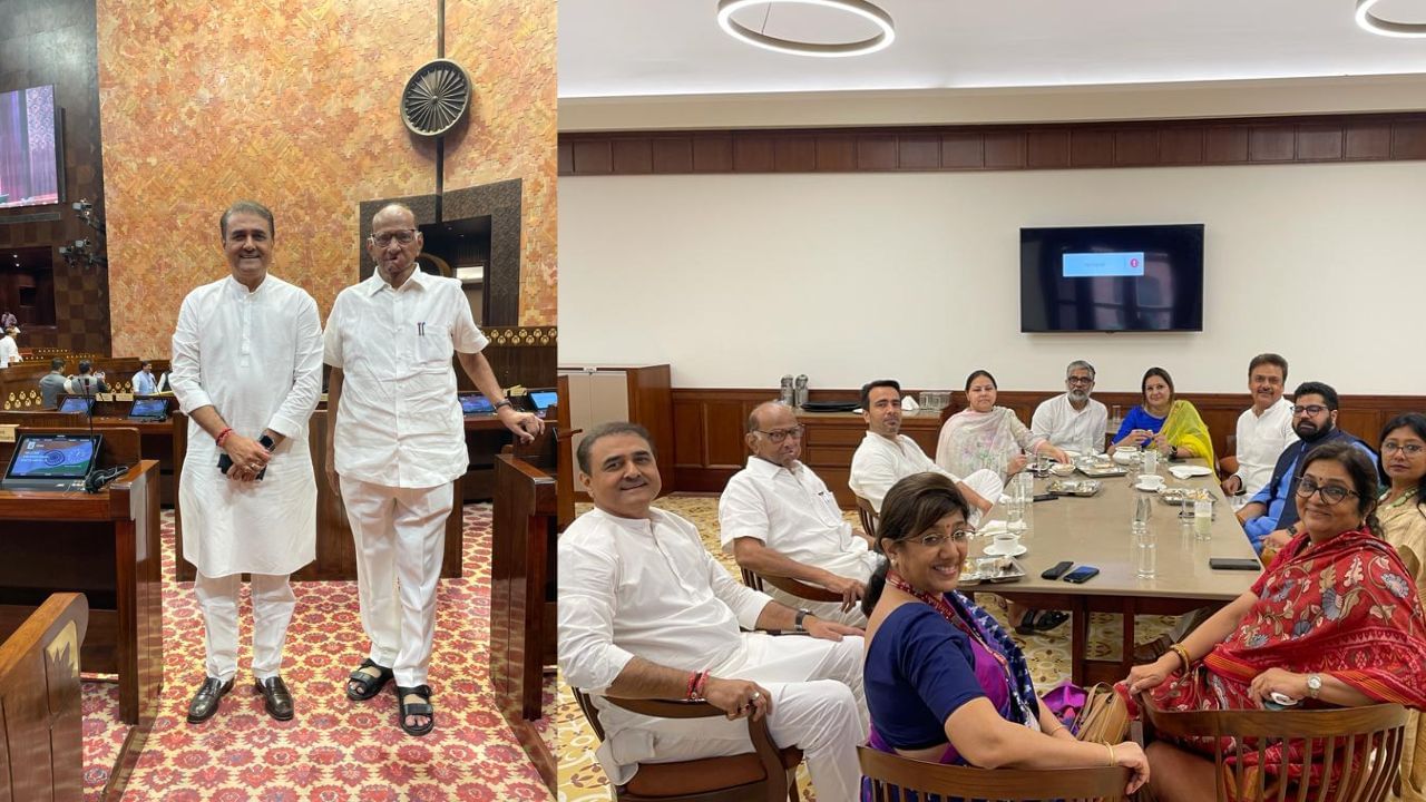 Praful Patil and Sharad Pawar Meet | प्रफुल्ल पटेल आणि शरद पवार यांची ...