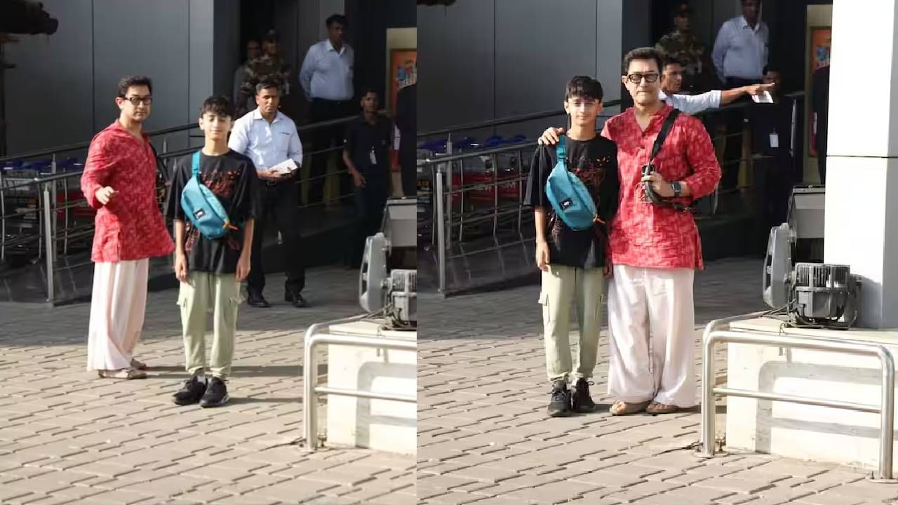 लेकीच्या लग्नासाठी आमिर खान रवाना अभिनेत्याचे ते फोटो व्हायरल Marathi News Aamir Khans