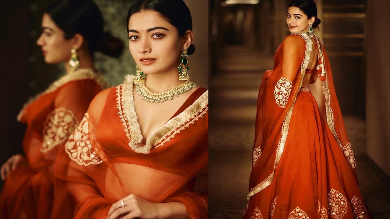 Rashmika Mandanna हिच्या पारंपरिक लूकवर चाहते फिदा, फोटो व्हायरल ...