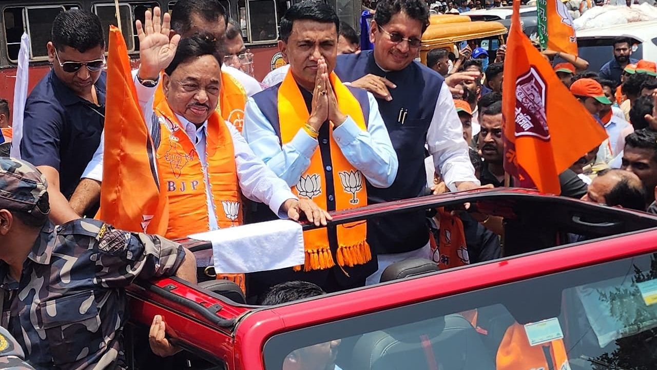 किती मतांनी निवडून येणार ?; नारायण राणे यांनी देवदर्शन घेताच सांगितला ...