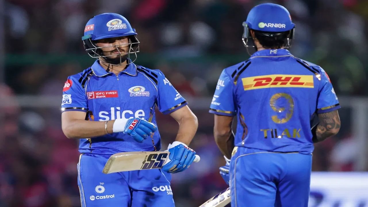 RR vs MI : तिलक वर्मा-नेहल वढेरा जोडीची झुंजार भागीदारी, राजस्थानसमोर 180 धावांचं आव्हान ...