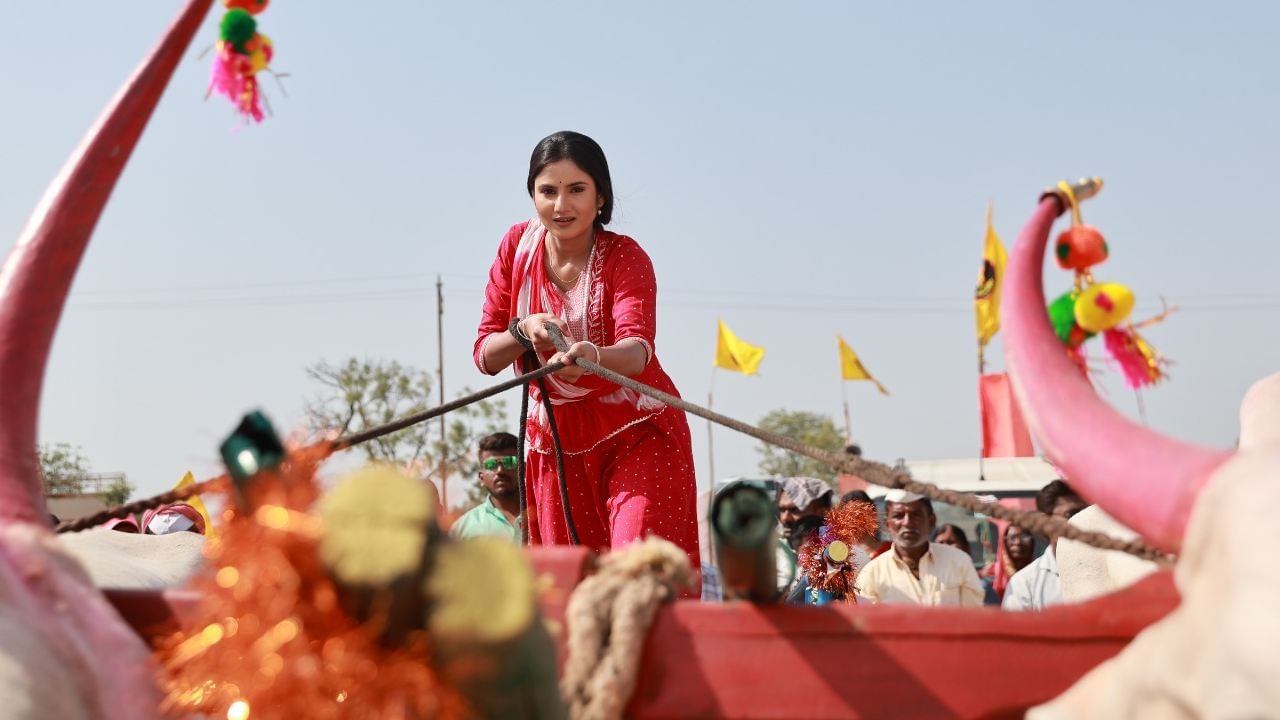 अभिनेत्रीने पहिल्यांदाच घेतला बैलगाडा शर्यतीत भाग; बॉडी डबल न वापरता ...