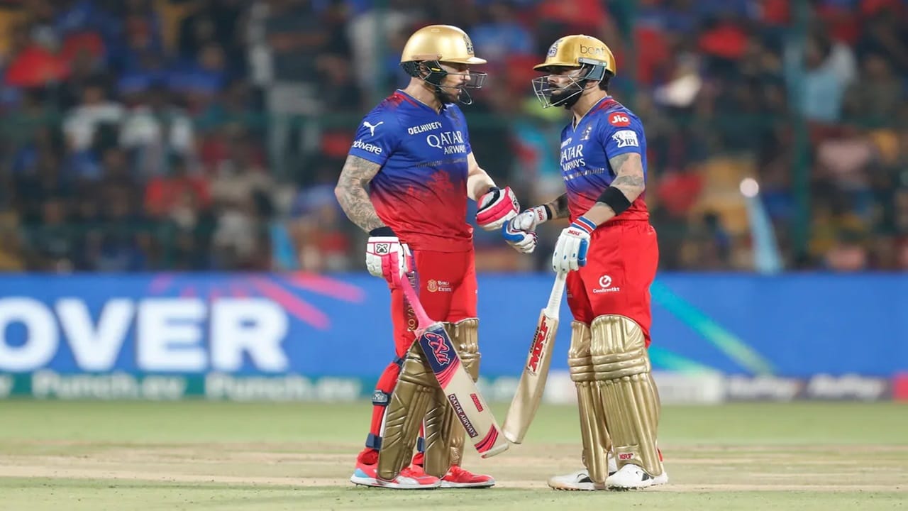 RCB vs GT : फाफचं अर्धशतक, विराटचा तडाखा, आरसीबीचा 4 विकेट्सने विजय ...