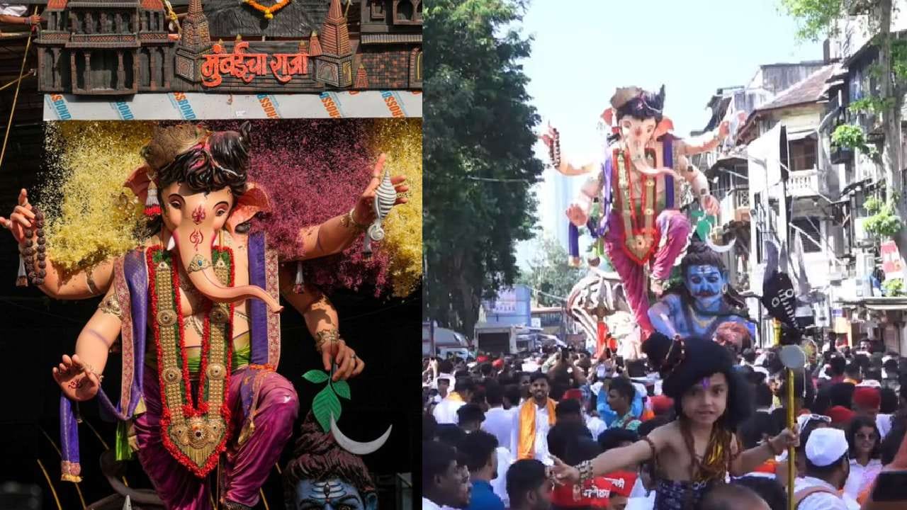 Mumbaicha Raja Ganesh Galli: 'मुंबईचा राजा' गणेशगल्लीच्या गणपतीची ...