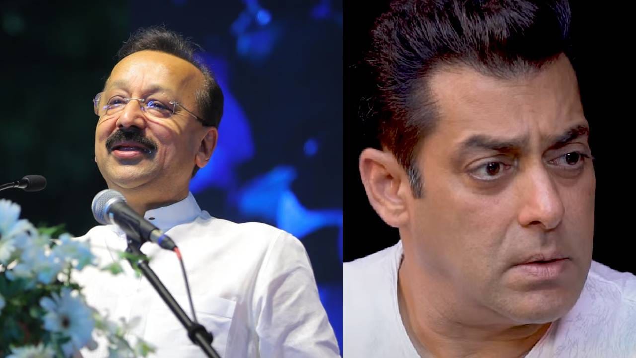 बाबा सिद्दीकी यांच्या अत्यंदर्शनाला सलमान खान दाखल, अभिनेता ...