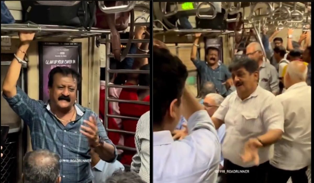 मुंबईच्या लोकलमधील 'कांटा लगा' गाण्यांवर काकांचा डान्स तुफान व्हायरल ...