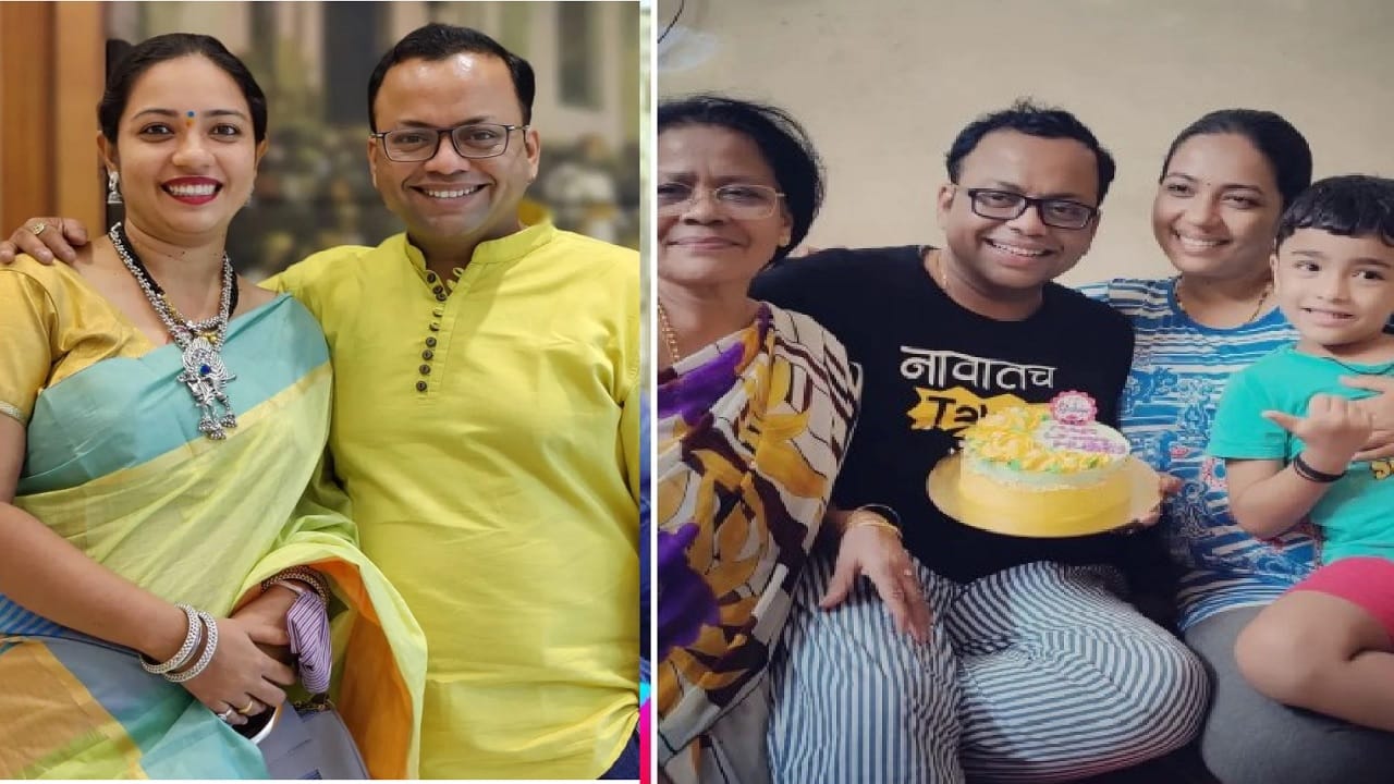 'खरंच खूप प्रेम करतो गं तुझ्यावर...' प्रसाद खांडेकरच्या बायकोला हटके ...