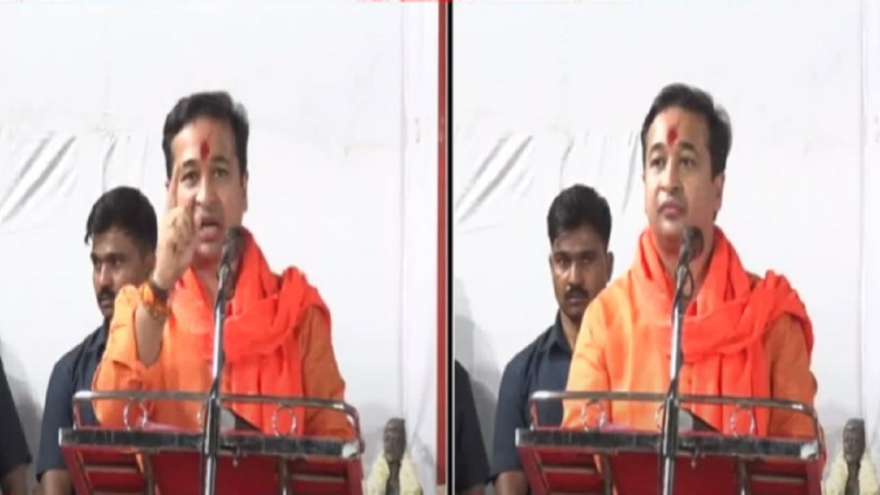 Nitesh Rane Video : 'मविआ काळात तुमचे अब्बा होते, आता मस्ती नको', नितेश ...
