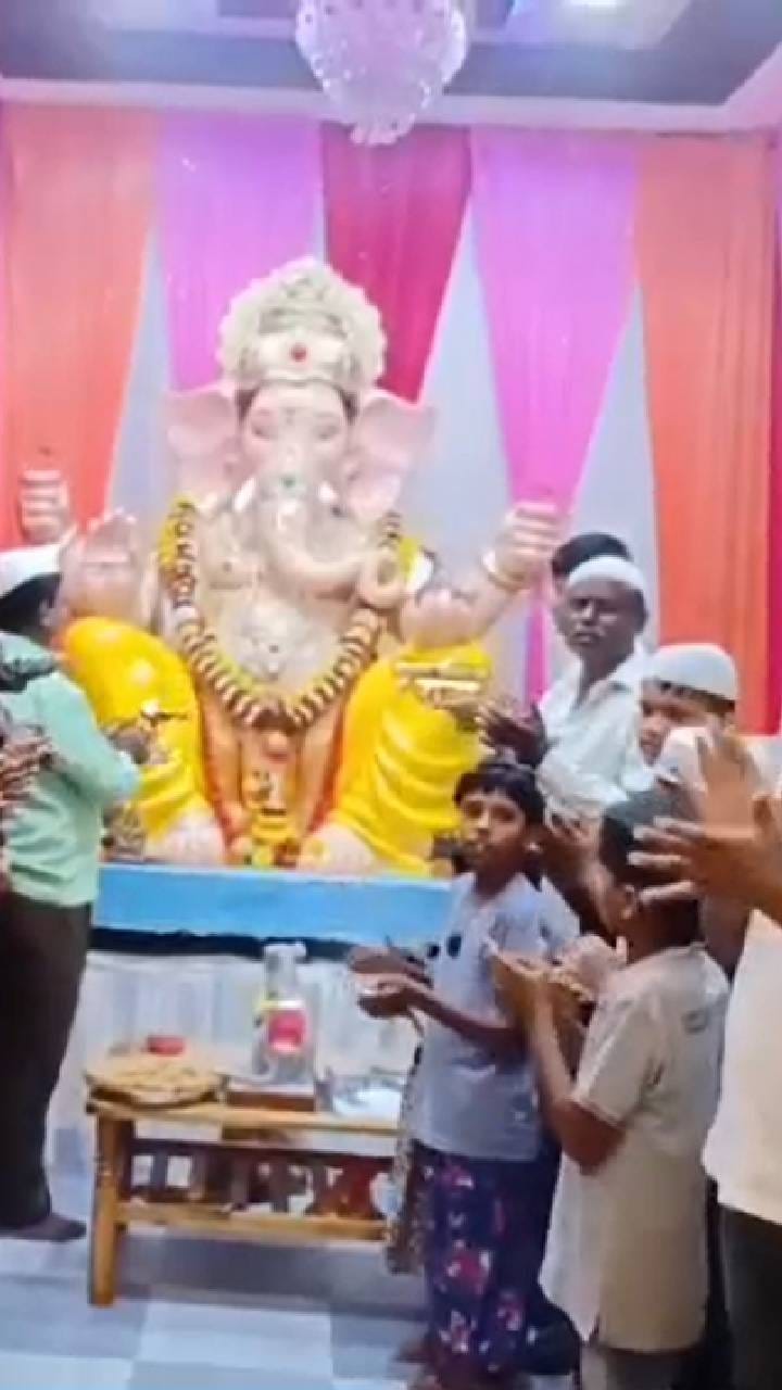 सांगलीत मशिदीत साजरा होणारा गणेशोत्सव In Sangli mosque Ganesh festival ...